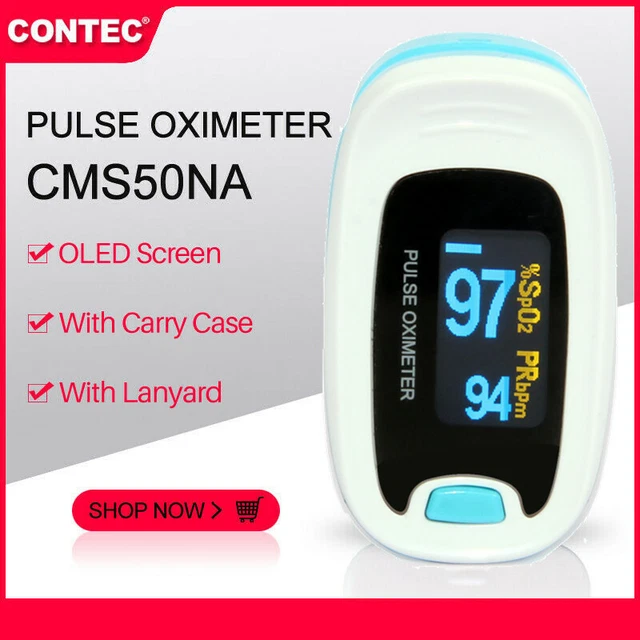 PULSE OXIMETER OLED Finger Heart Rate Oxymetre SpO2 PR Blood Oxygen ...