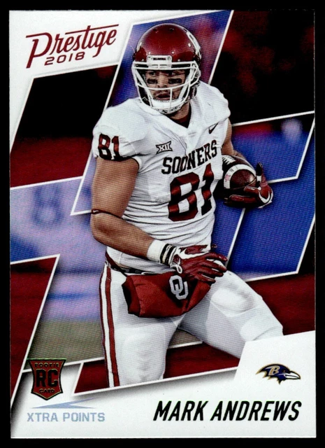 2018 PANINI PRESTIGE vert Xtra Points Mark Andrews recrue Baltimore ...