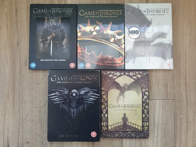 GAME OF THRONES The Complete Seasons 1-5 DVD Bundle 2 & 3 Sealed Free ...
