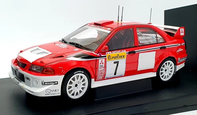 AUTOART 1/18 SCALE 80141 - Mitsubishi Lancer Evo VI 2001 - 1st Monte ...
