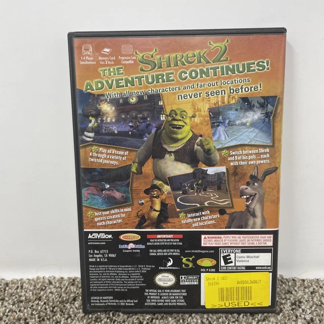 SHREK 2 (NINTENDO GameCube, 2004) Complete CIB $27.69 - PicClick CA