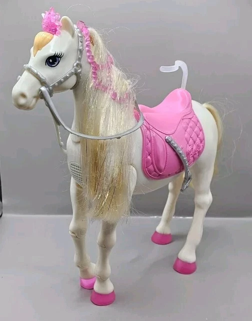 BARBIE PRINCESS ADVENTURE Prance & Shimmer Horse Dancing Lights Up ...