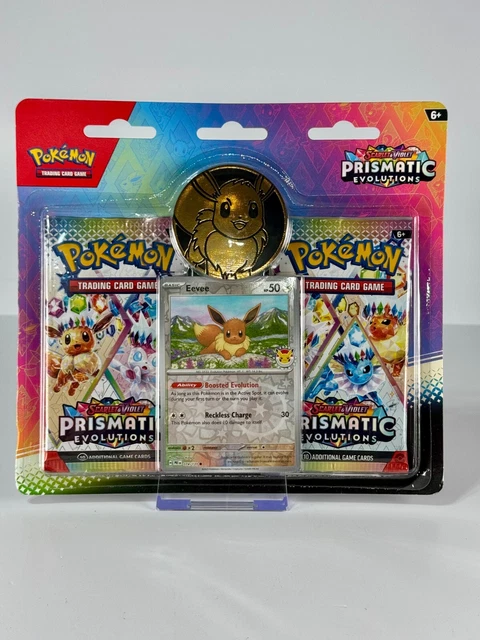 POKEMON TCG PRISMATIC Evolutions 2 Pack Blister 2025 Pokemon Day Promo ...