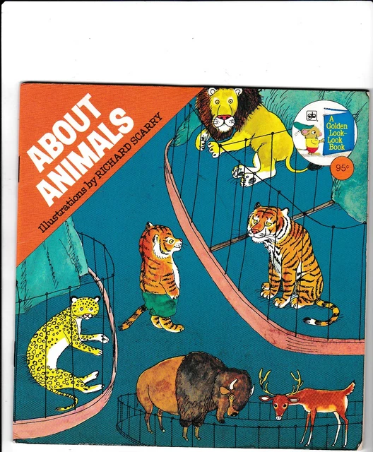 ABOUT ANIMALS---RICHARD SCARRY---PB---GOLDEN Press--1976 $4.19 ...