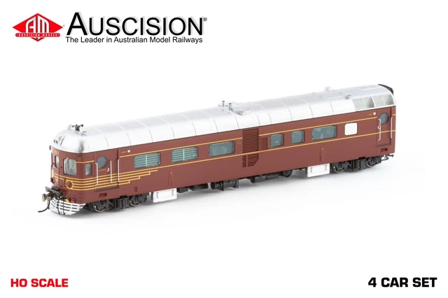 AUSCISION (NRC-2) DEB Set Railcar, NSWGR Indian Red - 4 Car Set* $795. ...