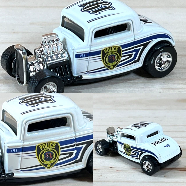 1999 HOT WHEELS Cop Rods - Milwaukee PD '32 Ford Hot Rod 1:64 Diecast ...