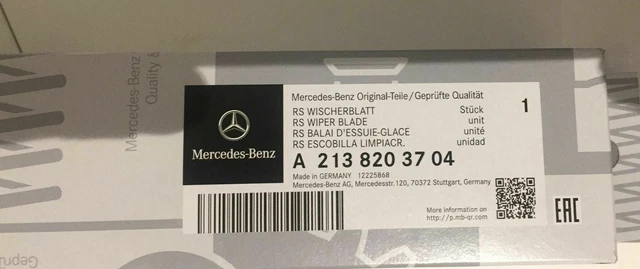 MERCEDES BENZ NEW Genuine W213 E Class Front Wiper Blades A2138203704 £ ...