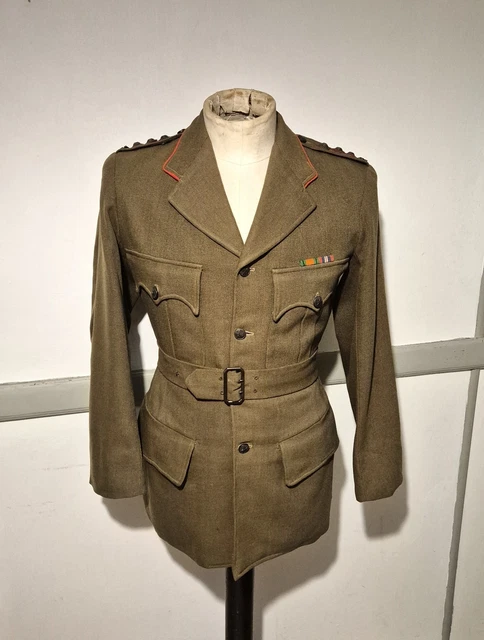 ORIGINAL WW2 BRITISH Army 2nd Gurkha Rifles Officer Service Dress ...
