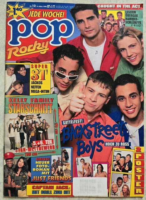 POPROCKY MAGAZINE MARCH 1996 BACKSTREET BOYS 3T Caught In The Act EUR ...