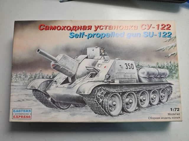 SELF-PROPELLED GUN SU-122 Scale Model Kit (72015) Eastern Express 1:72 ...