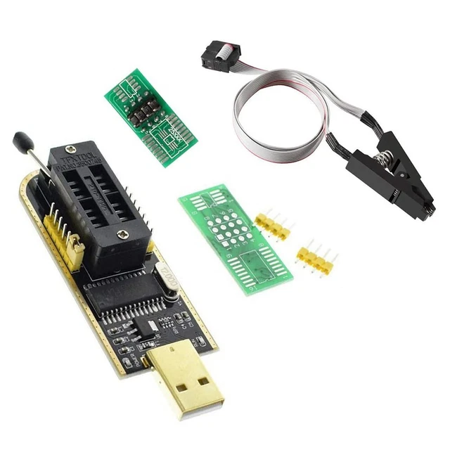 USB PROGRAMMEUR CH341A-SERIES Burner-Chip 24 Eeprom Bios Writer 25 Spi ...