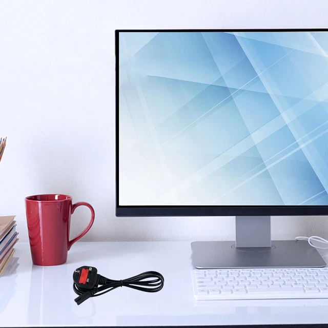 1.5M POWER CORD 18AWG X 2C UK Plug Figure 8 Power Lead for Laptop Game ...