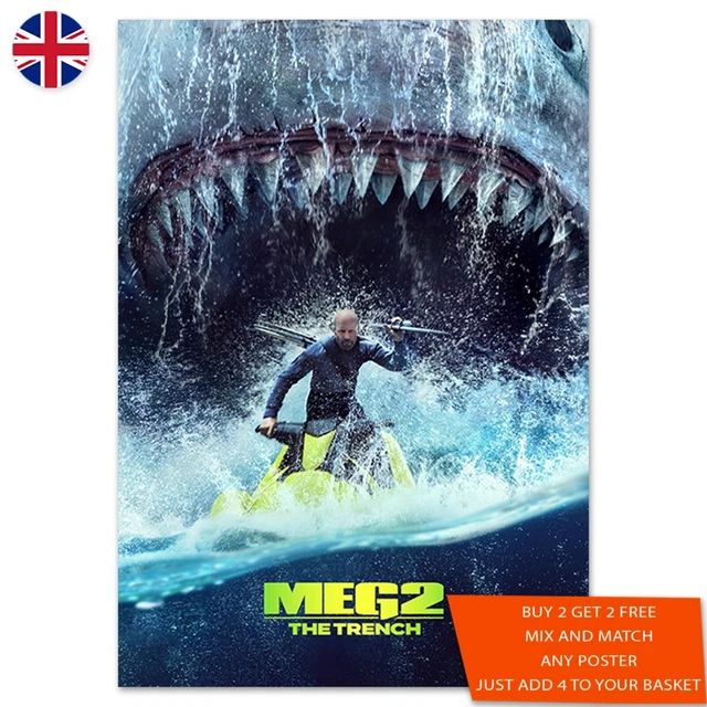 THE MEG 2 The Trench Movie Poster A5 A4 A3 A2 A1 Maxi Wall Art-2261 £1. ...