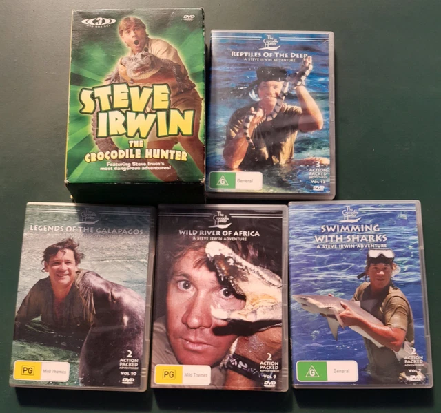 STEVE IRWIN THE CROCODILE HUNTER Volumes 1 to 3, 7, 9, 10, 12 DVD set ...