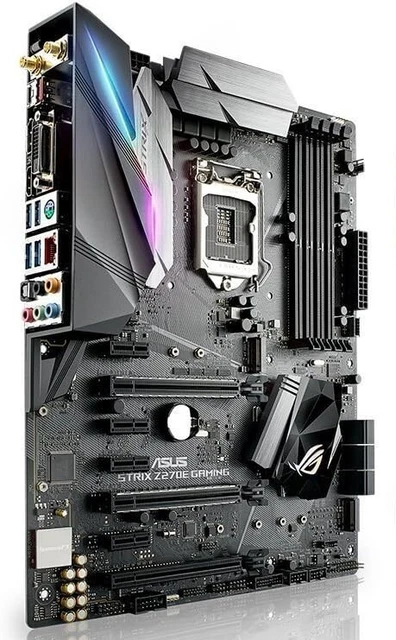 ASUS ROG STRIX Z270E GAMING ATX RGB Motherboard (Intel LGA1151, DDR4, M ...