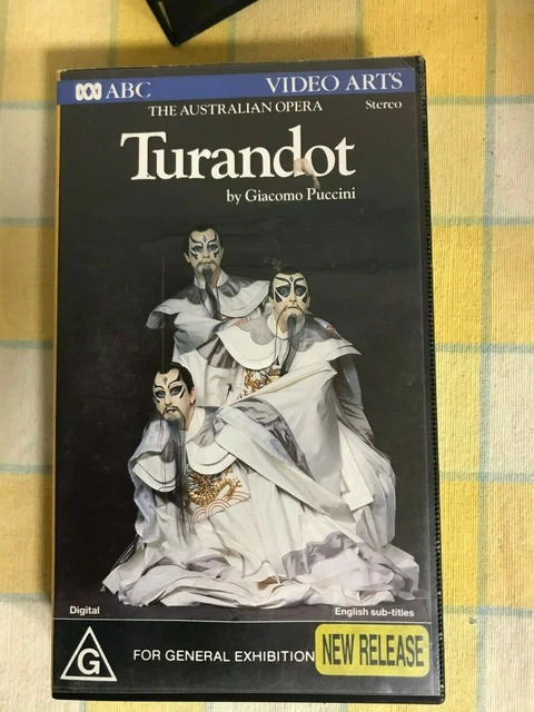 TURANDOT - PUCCINI Australian Opera VHS Tape NEW SEALED (ABC, 1991) $15 ...