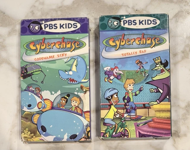 VINTAGE 2000S PBS Kids Cyberchase VHS Video Tape Lot Codename Icky ...