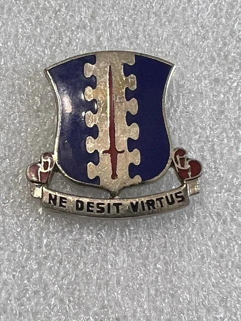 U.S. ARMY 187TH Infantry Crest "Ne Desit Virtus" $6.88 - PicClick