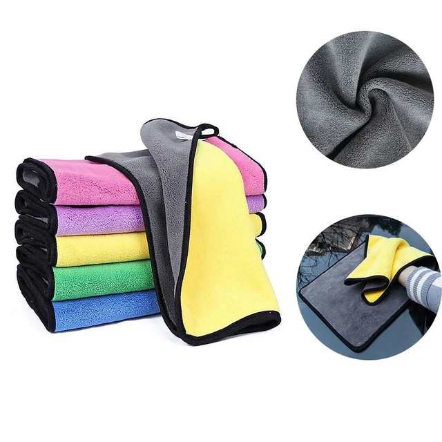 SUPER ABSORBENT CLEANING Drying Cloth Microfiber Wiping Rags Car Wash ...