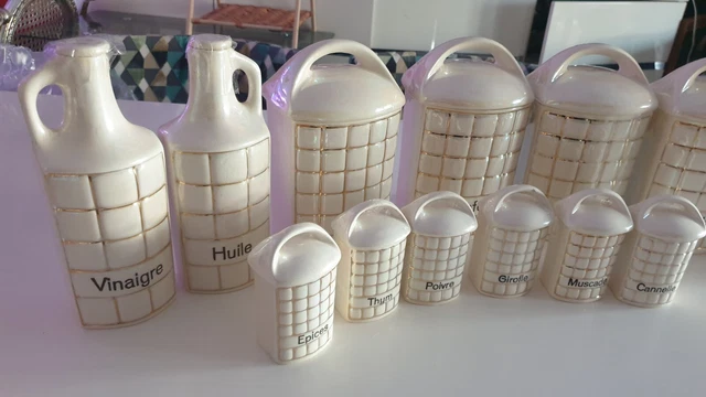 POTS A ÉPICES/CONDIMENTS Made in Czechoslovakia Ditmar Urbach vintage ...