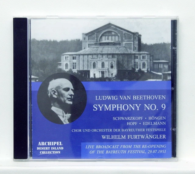 WILHELM FURTWANGLER – BEETHOVEN symphony no.9 ARCHIPEL CD NM £11.16 ...
