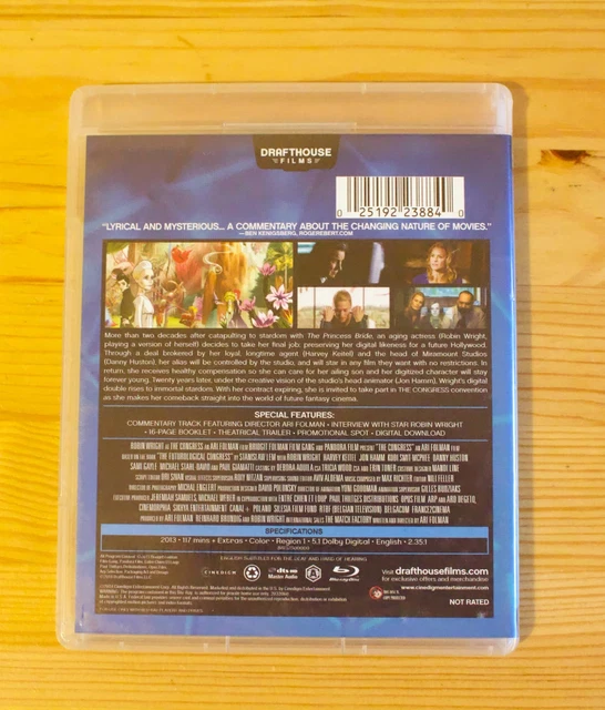 THE CONGRESS BLU-RAY Drafthouse Films Robin Wright Harvey Keitel Rare ...