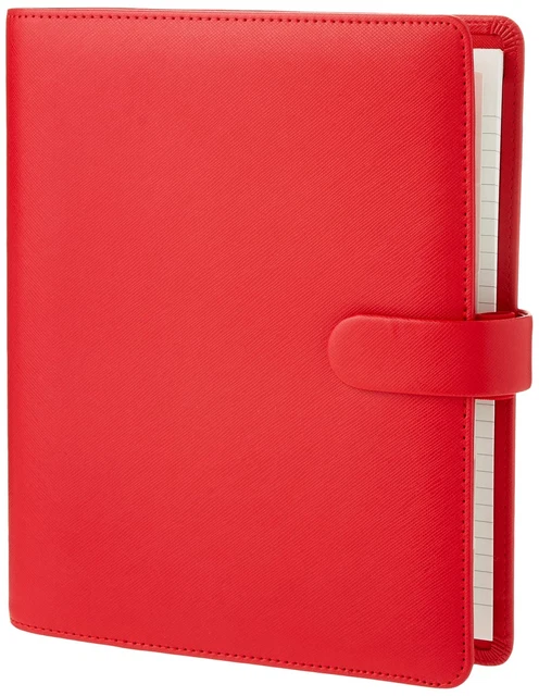 FILOFAX SAFFIANO A5 System Organizer, Poppy, 022622, Officially ...