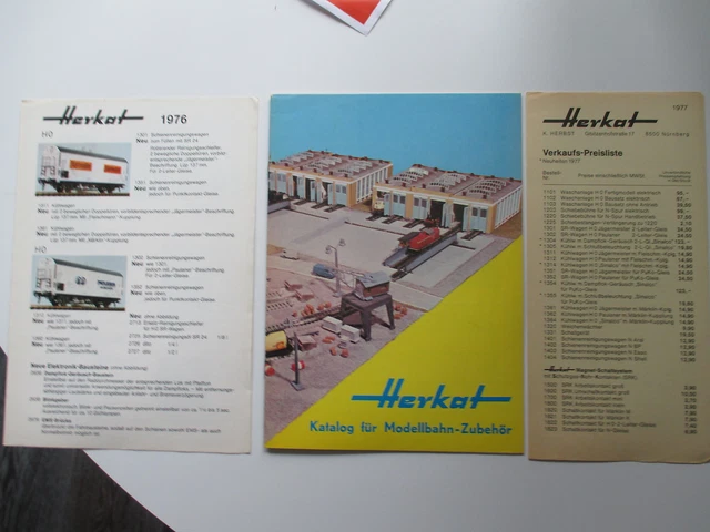 HERKAT : CATALOGUE D'Accessoires De Modélisme Ferroviaire 1976/77 (Kat2 ...