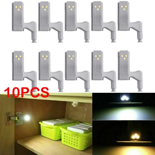 10X LED SMART Sensor Hinge Lights Kitchen Cabinet Wardrobe Closet Cupboard Light £7.69 - PicClick UK
