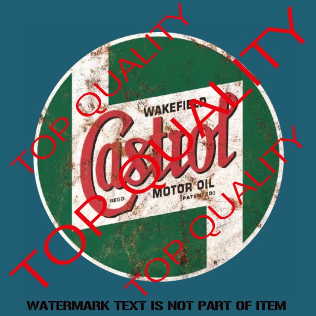 VINTAGE CASTROL PETROLIANA Decal Sticker Retro Motorsport Mancave ...