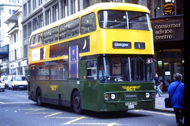 35MM ORIGINAL COLOUR Bus Slide GCT Strathclyde Leyland Atlantean ...