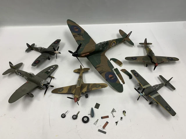 AIRFIX STYLE AIRPLANES Completed Kits Vintage War Military Aircrafts ...