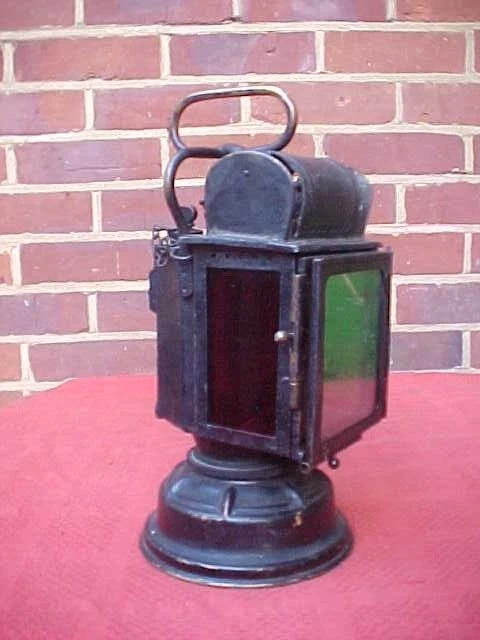 WW2 FRENCH SNCF Chateauroux Railway Locomotive Brass Oil Lamp Lantern £ ...