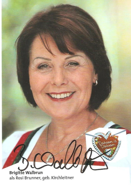 ORIGINAL AUTOGRAMM DER bekannten Schauspielerin Brigitte Walbrun EUR 1 ...