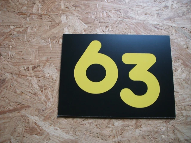 HOUSE NUMBER SIGN Custom Number And Color 200 X 150 Mm New £7.93 ...