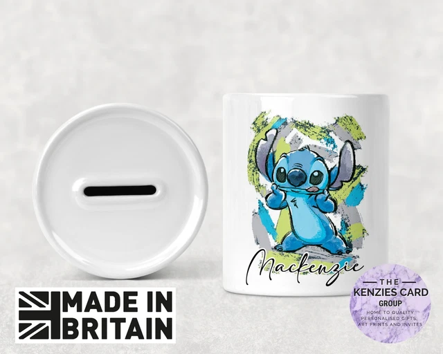 PERSONALISED DISNEY'S LILO And Stich - Stitch Money Box Money Tin Gift ...