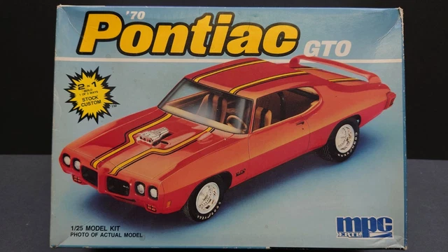 MPC 1970 PONTIAC Gto - 1/25 Scale Model Kit Collection Lot £26.67 ...