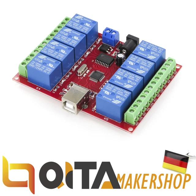 12V/220V 8 CHANNEL Relay Board Module Shield Control Interface 8 Kanal ...