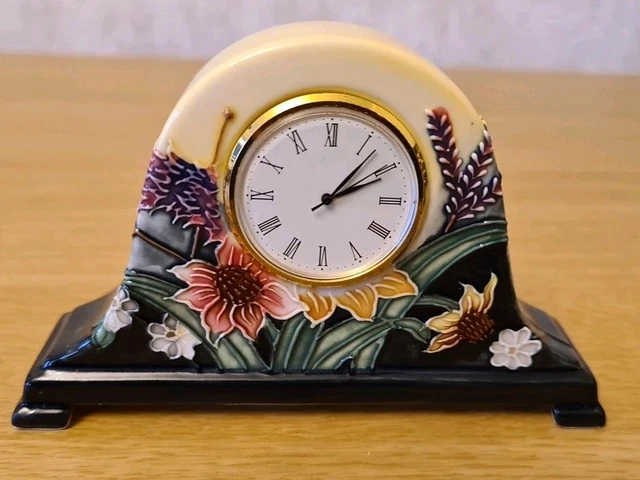 OLD TUPTON WARE Mantle Clock Summer Bouquet Floral Design £19.99 ...
