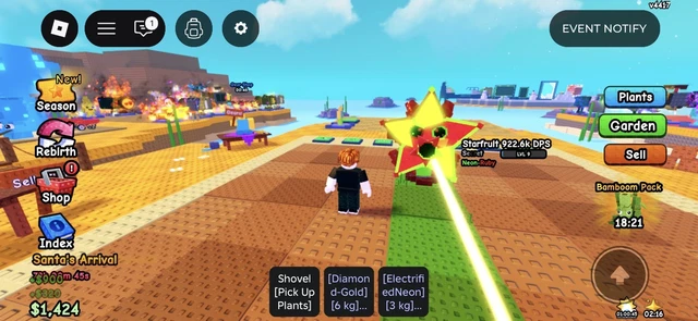 PLANTS VS BRAINROTS Starfruit High Damage Neon-ruby Level 9 £8.11 ...