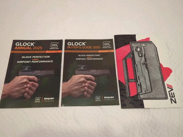GLOCK 2025 ANNUAL Magazine, Buyers Guide Catalog & Zev Catalog SHOT ...