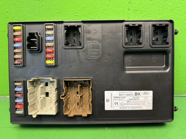 FORD TRANSIT MK7 Body control module BCM Fusebox 6C1T-14A073-BK 06-14 ...