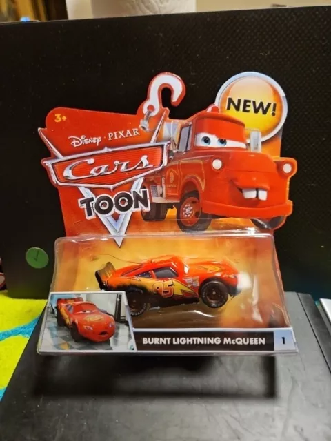 MATTEL DISNEY PIXAR Cars Toon Burnt Lightning McQueen #1 New In Sealed ... MATTEL DISNEY PIXAR Cars Toon Burnt Lightning McQueen #1 New In Sealed ...
