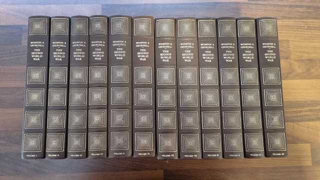 THE SECOND WORLD War by Winston Churchill, complete in 12 volumes £100.00 - PicClick UK