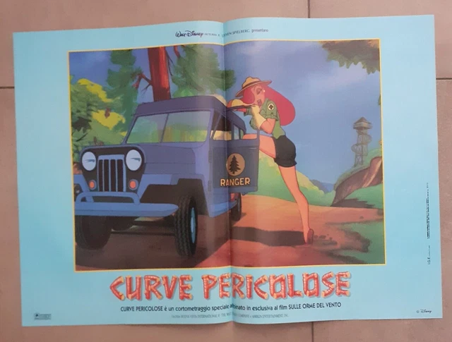 FOTOBUSTA CURVE PERICOLOSE sulle orme del vento walt disney roger ...