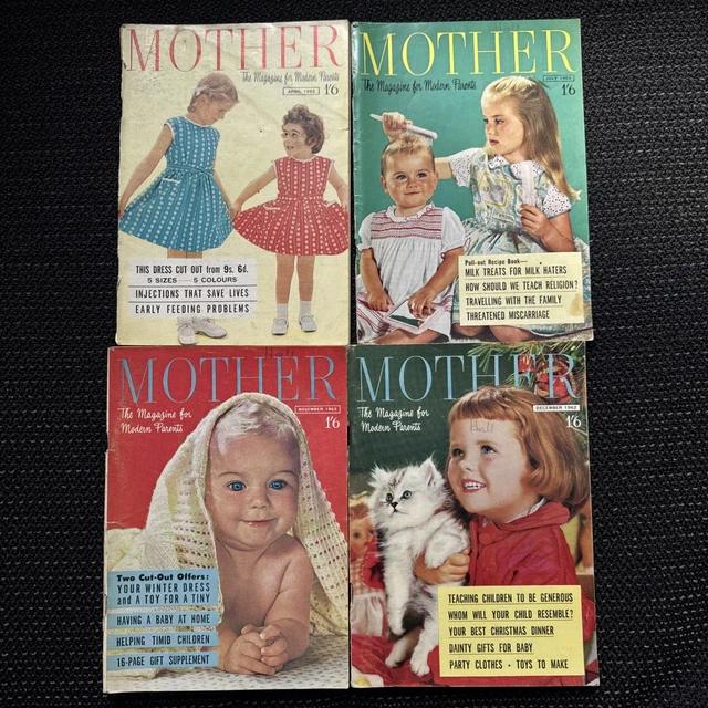VINTAGE MOTHER THE Magazine for Modern Parents Bundle 4x A5 Magazines £ ...