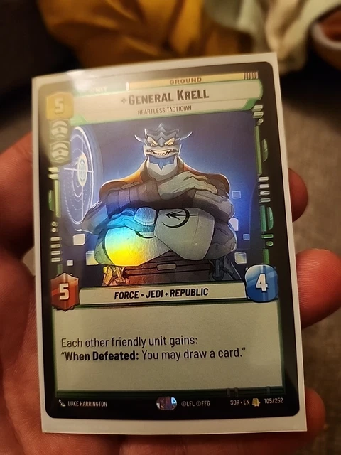 FEUILLE HYPERESPACE RARE Star Wars Unlimited TCG General Krell #369 EUR ...