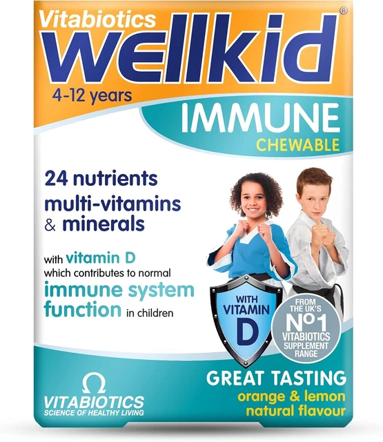VITABIOTICS IMMUNE SYSTEM function Chewable Tablets for Kids 24 ...
