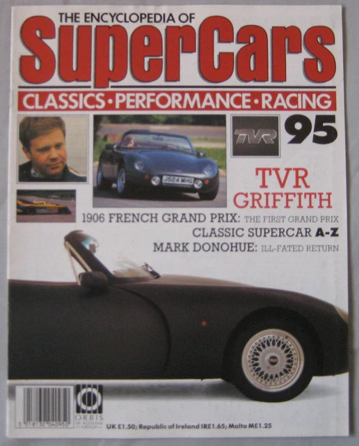 SUPERCARS MAGAZINE ISSUE 95 Featuring TVR Griffith Cutaway drawing ...
