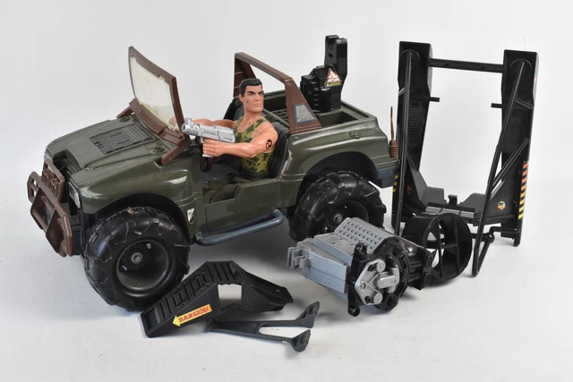 HASBRO 1993 VINTAGE Action Man Bundle 4x4 Rhino Jeep With Action Man ...